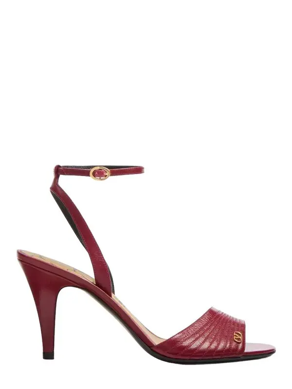 Valentino Garavani Calf Leather Sandals - Red