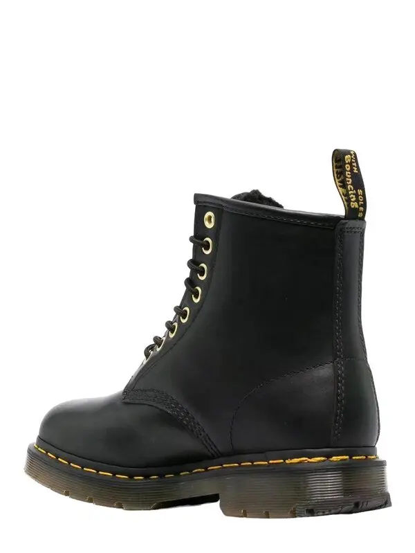 Dr. Martens 1460 Smooth Leather Lace Up Boots - Black
