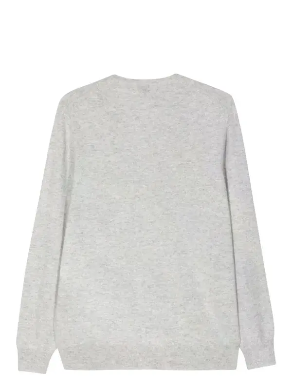 ALLUDE Cashmere V-neck Jumper - Grey