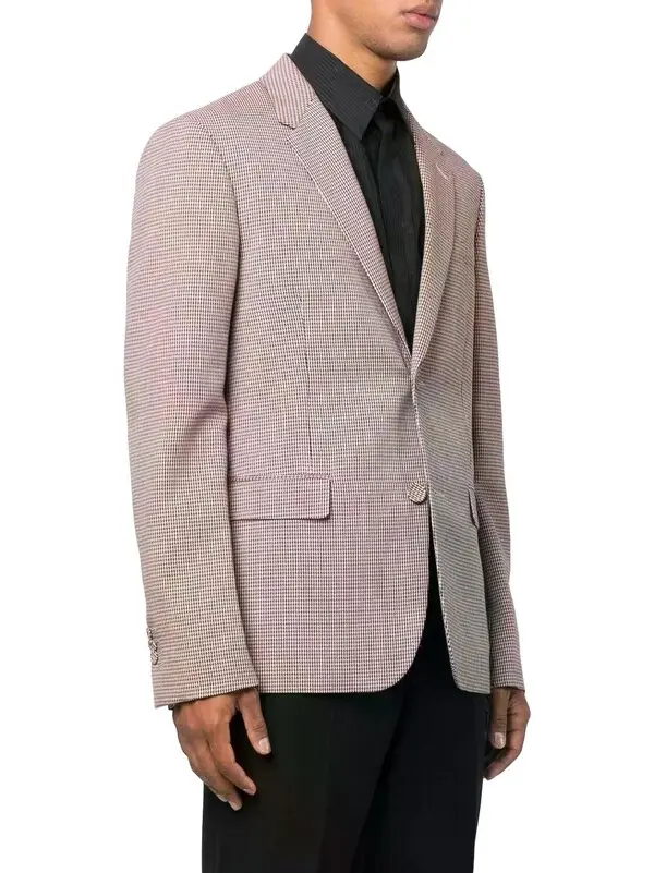 Fendi Single-breasted Houndstooth Blazer - White
