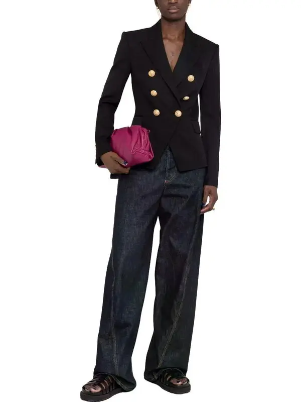 Balmain Double-breasted Blazer - Black
