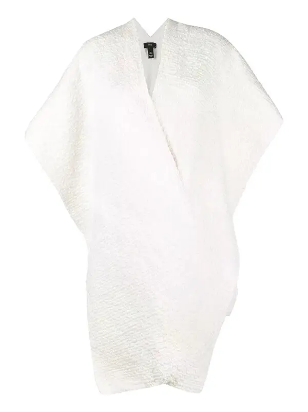 Voz Cotton Short-sleeve Cardigan-coat - White
