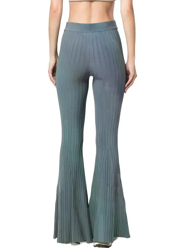 Live The Process Jaya Ribbed Flared Trousers - Blue