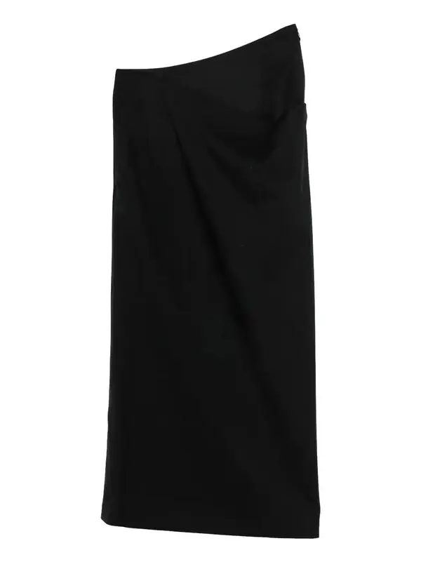 ENTIRE STUDIOS Wrap Midi Skirt - Black