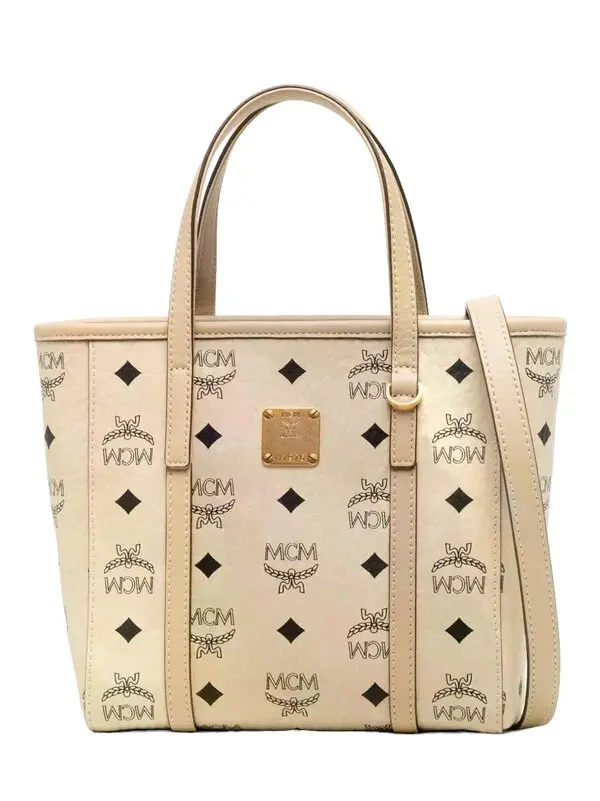 Mcm Mini Aren Tote Bag - Neutrals