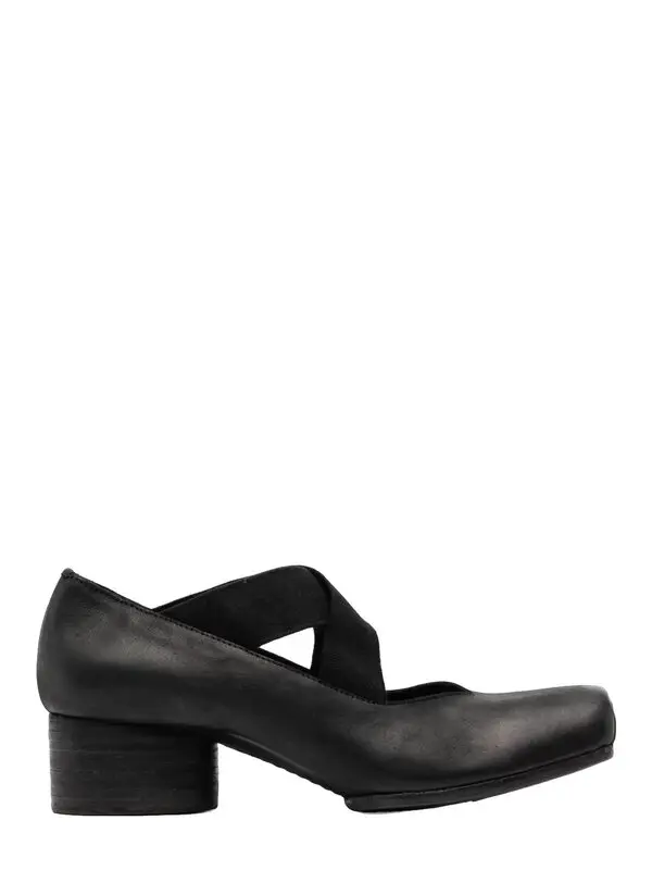 UMA WANG Leather Ballerina Shoes - Black