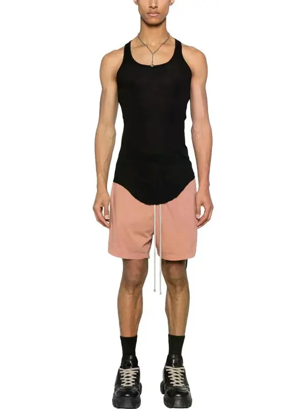 Rick Owens Cotton Shorts - Orange