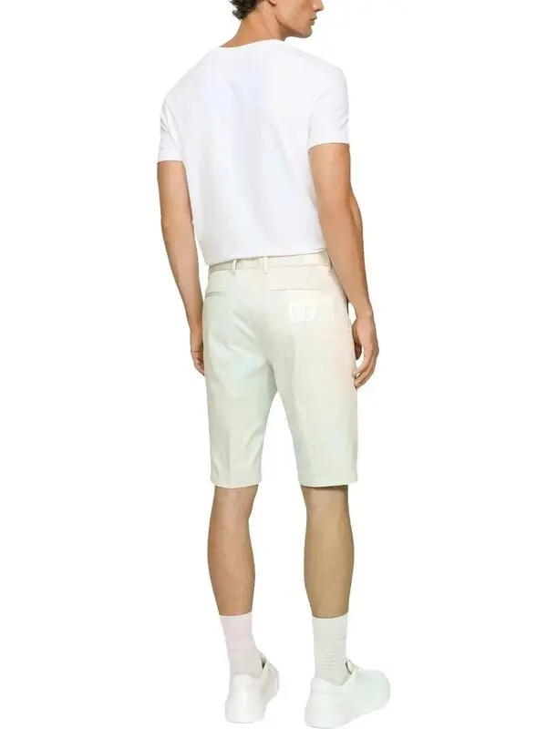 Dolce & Gabbana Stretch-cotton Bermuda Shorts - Neutrals