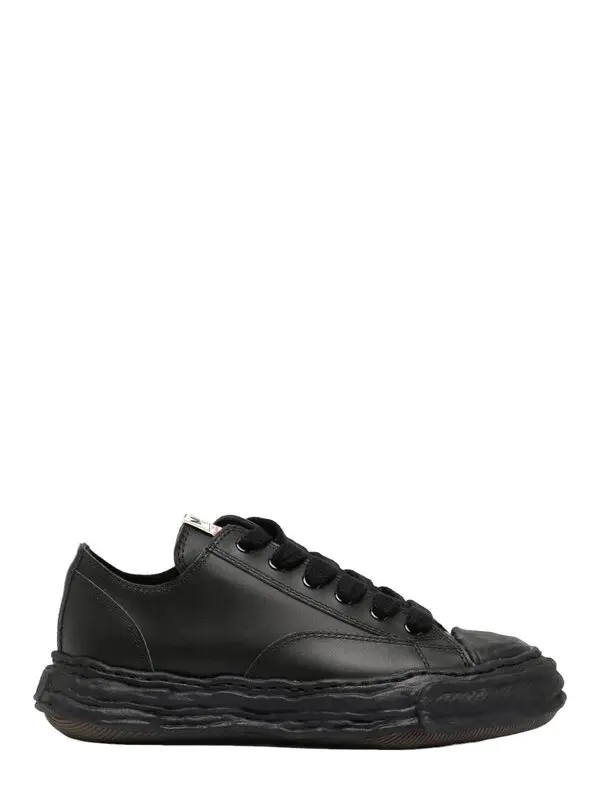 Mihara Yasuhiro Peterson Leather Sneakers - Black