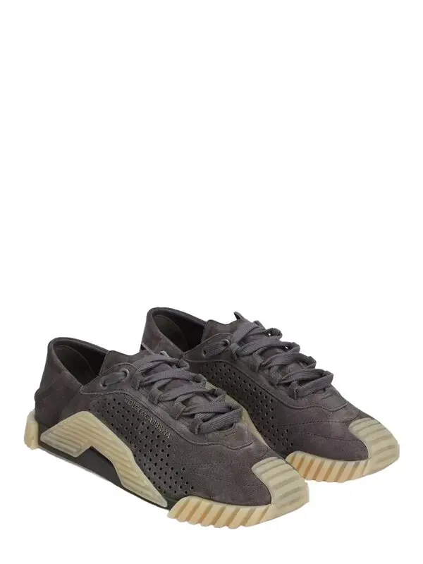 Dolce & Gabbana Suede Lace-up Sneakers - Grey