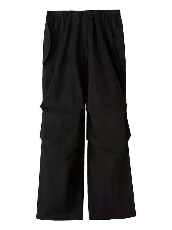 JIL SANDER Pleated Wide-leg Trousers - Black