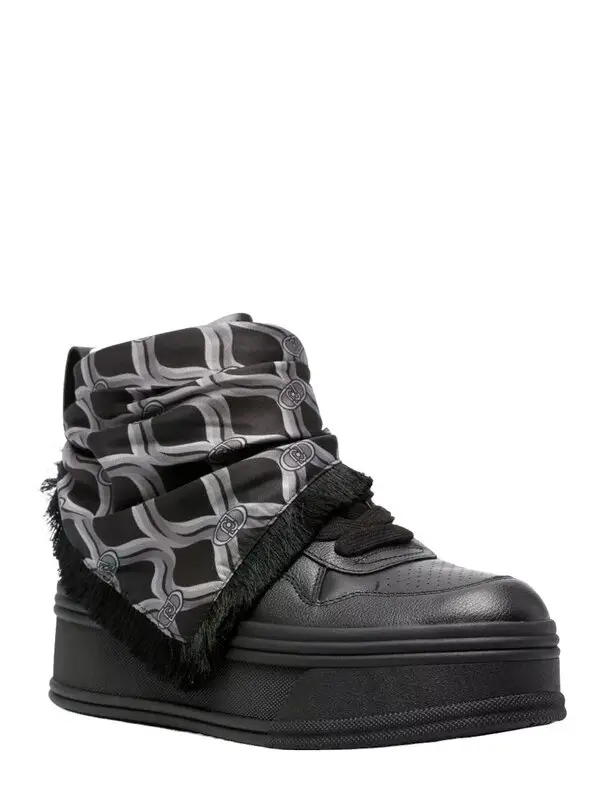 Liu Jo Selma Scarf-detail Sneakers - Black