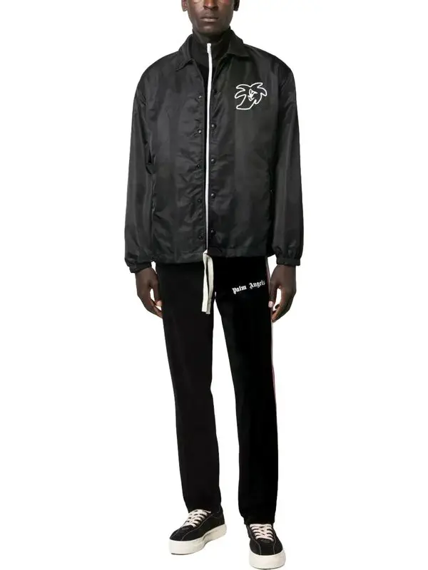 Palm Angels Logo Patch Lightweight Jacket - Black