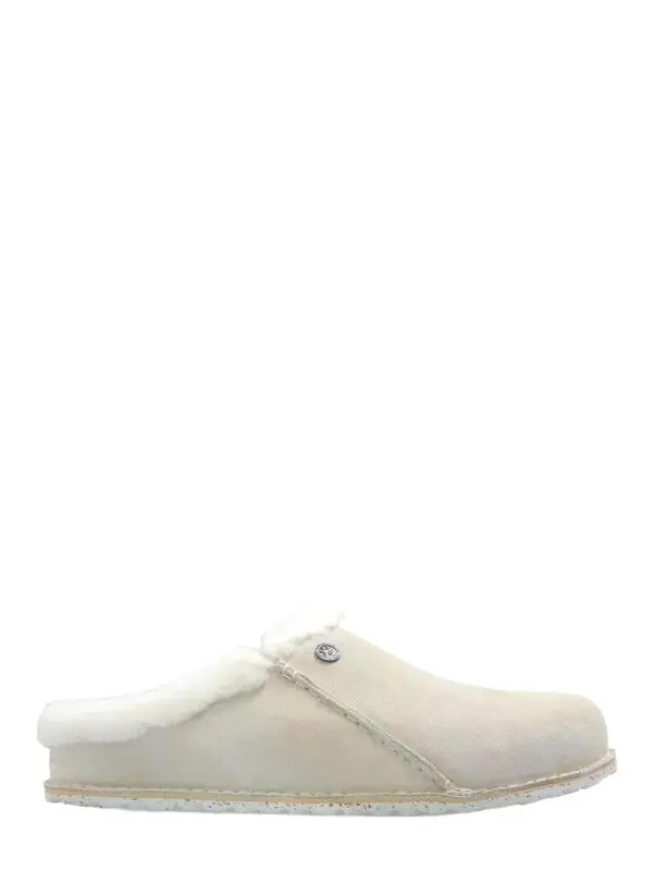 BIRKENSTOCK Faux-fur Trim Slippers - Neutrals