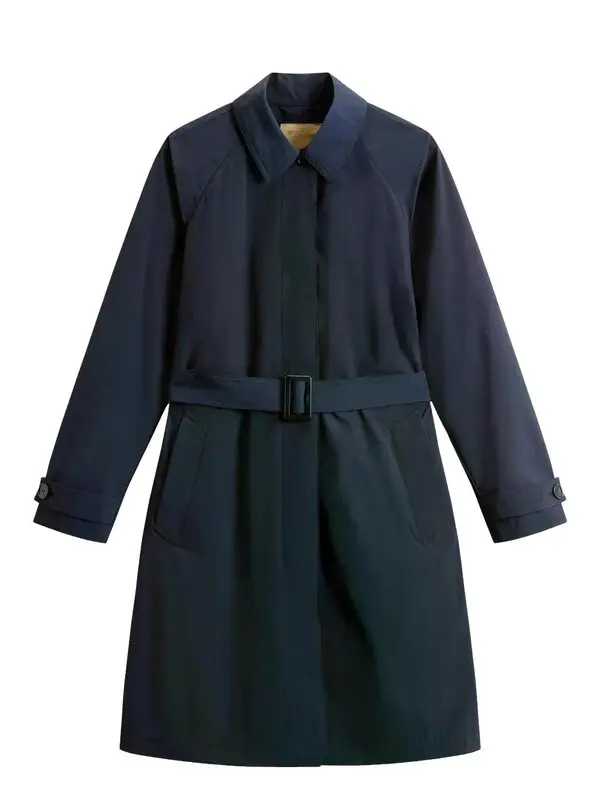 Woolrich Summer Trench Coat - Blue