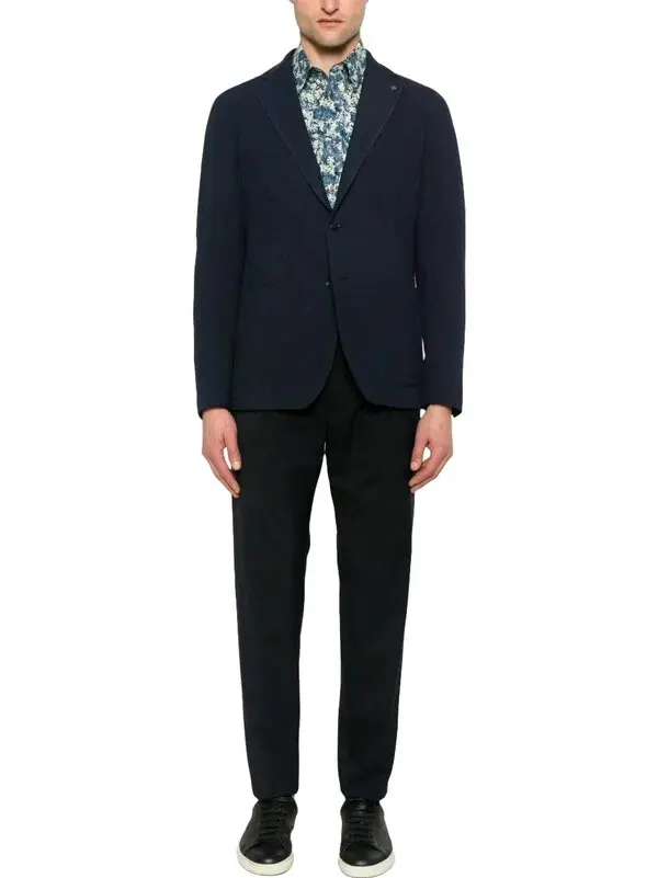 Paul Smith Floral-print Cotton Shirt - Blue