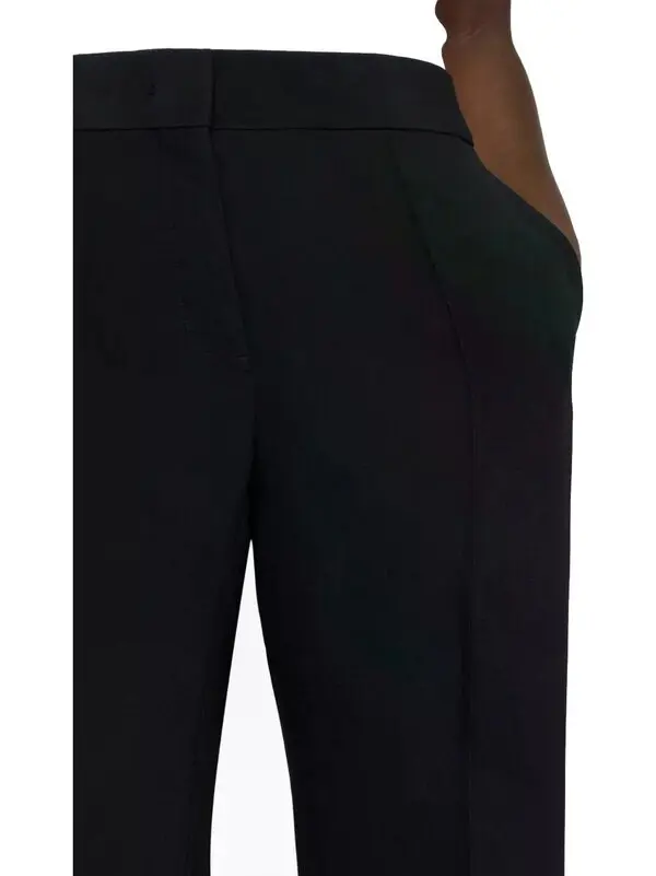 JIL SANDER High-waisted Flared Trousers - Black