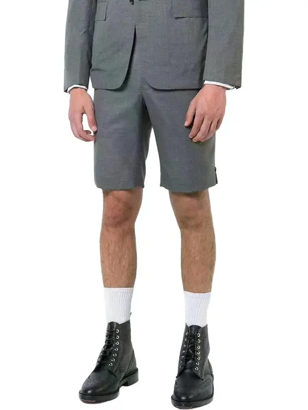 Thom Browne Super 120's Twill Tailored Shorts - Grey