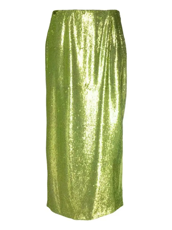 Philosophy Di Lorenzo Serafini Sequinned Midi Skirt - Green