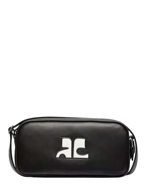 COURREGES Re-edition Leather Bag - Black