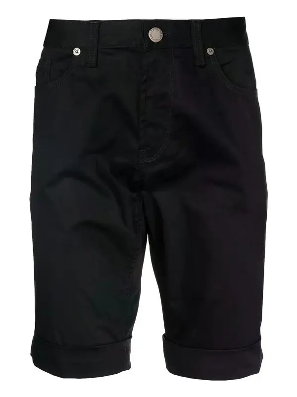 Emporio Armani Cotton Blend Board Shorts - Black