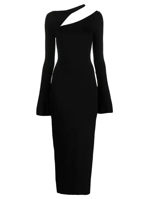 MANURI Cut-out Maxi Dress - Black