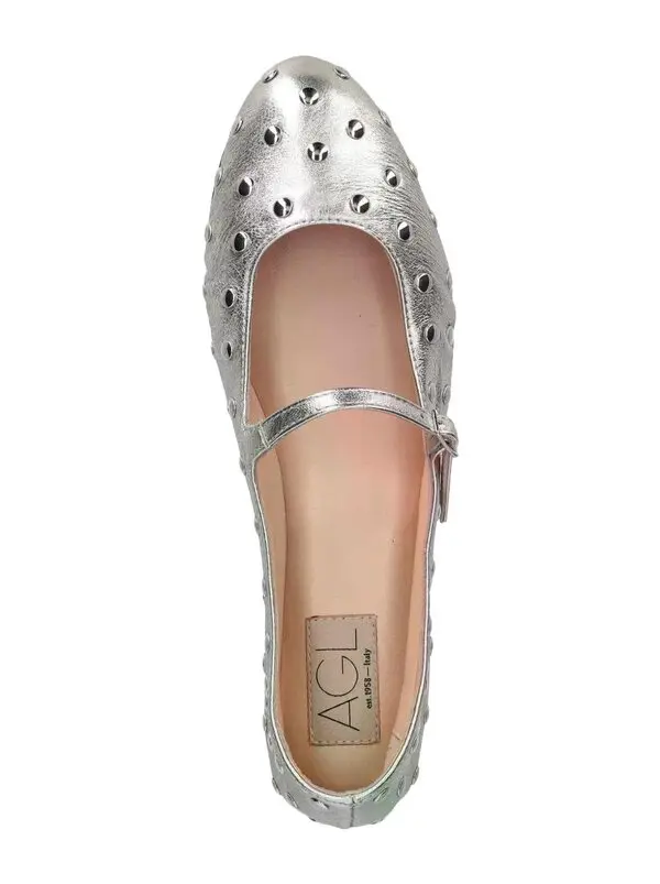Agl Milly Strap Ballet Flats - Silver
