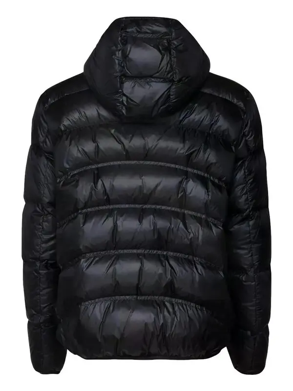 Moncler Logo-patch Hooded Down Jacket - Black