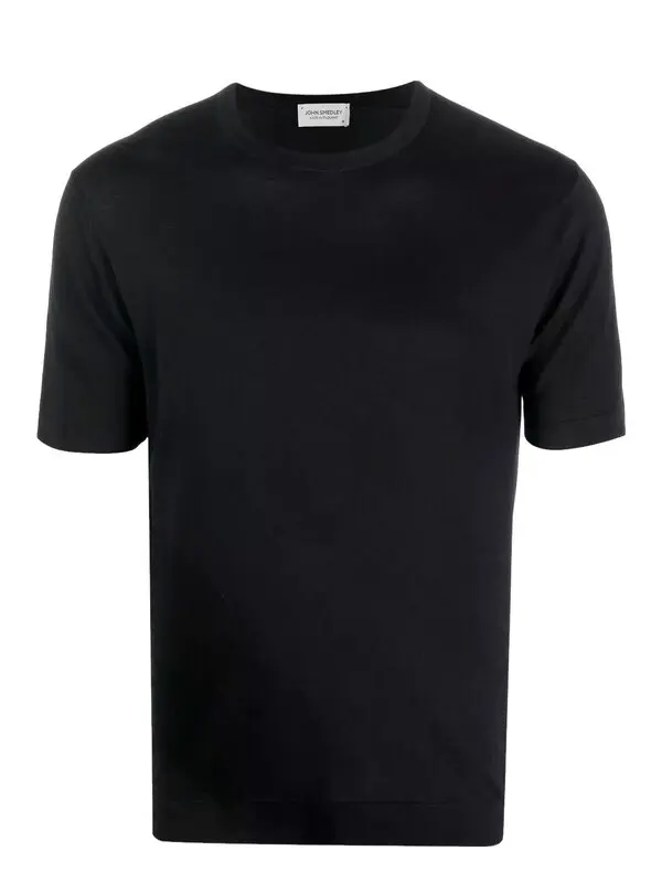 John Smedley Crew-neck T-shirt - Black
