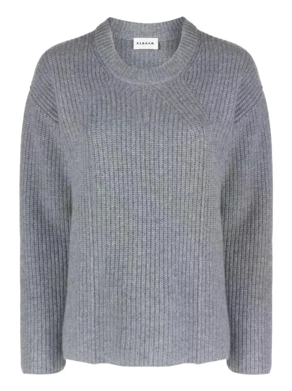 P.a.r.o.s.h Ribbed-knit Cashmere Jumper - Grey