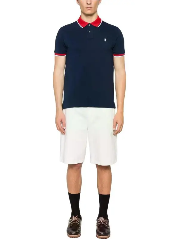 Polo Ralph Lauren Embroidered Polo Shirt - Blue