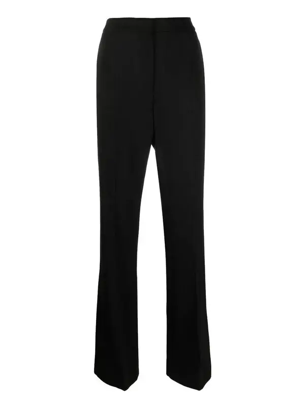 Moschino High-rise Straight-leg Trousers - Black