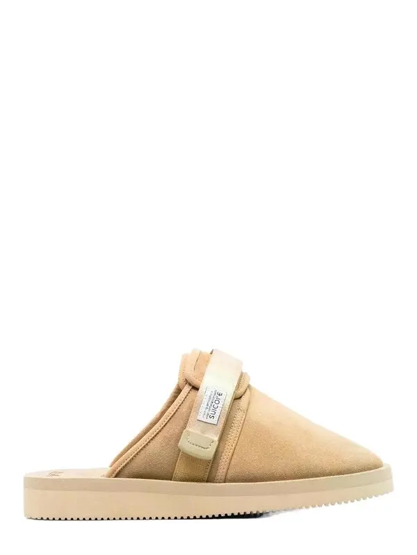 Suicoke Zavo-vs Touch-strap Slippers - Brown
