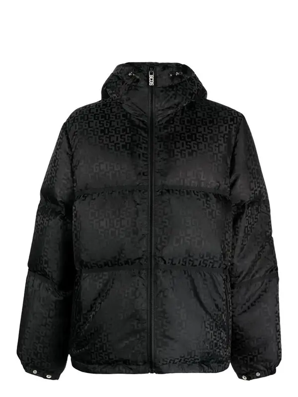 Gcds Logo-monogrammed Hodded Jacket - Black