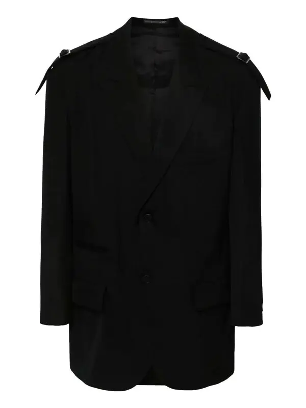 Yohji Yamamoto Wool Blazer - Black