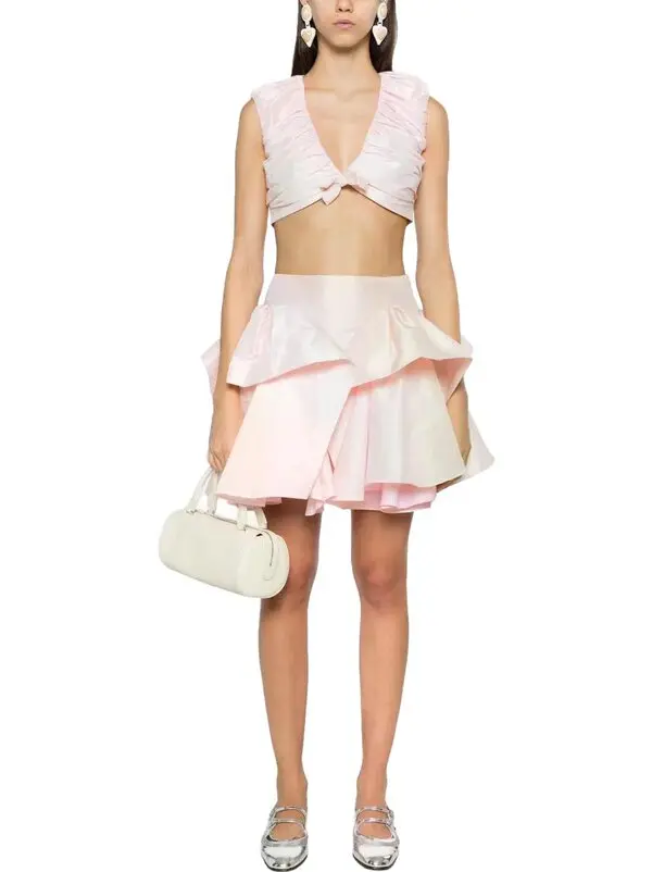 Viktor & Rolf Ruffled Mini Skirt - Peach