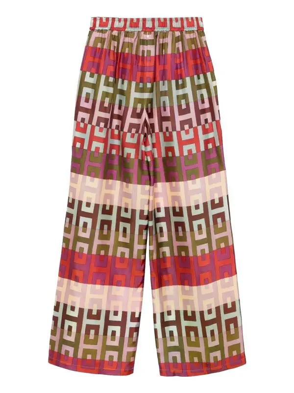 Lorena Antoniazzi Silk Trousers - Red