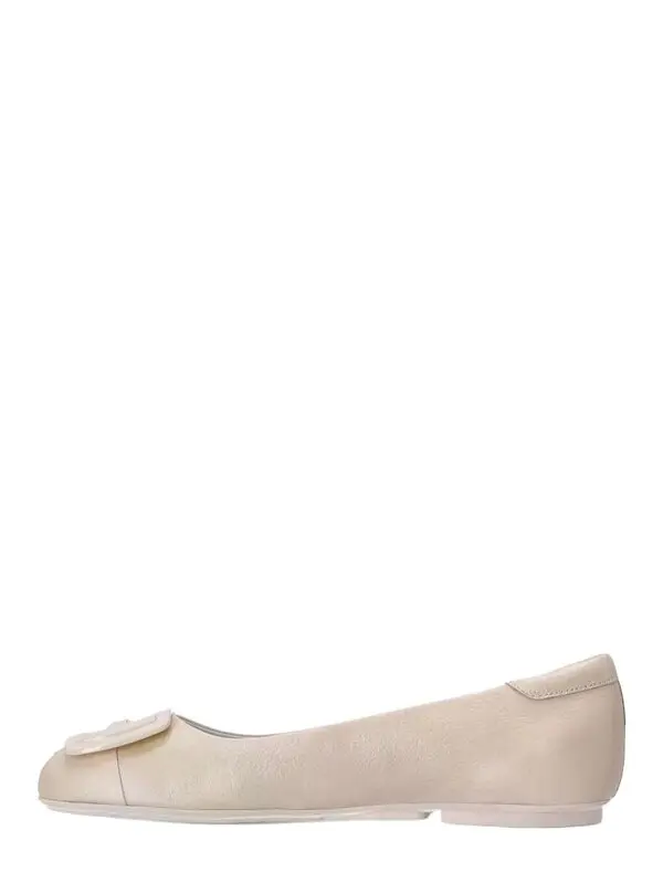Hogan Patent Leather Ballerina Flats - Neutrals