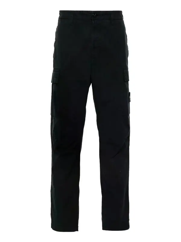 Stone Island Tapered Cargo Trousers - Blue