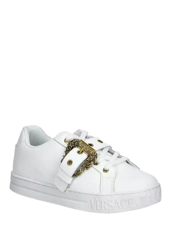 Versace Leather Sneakers - White