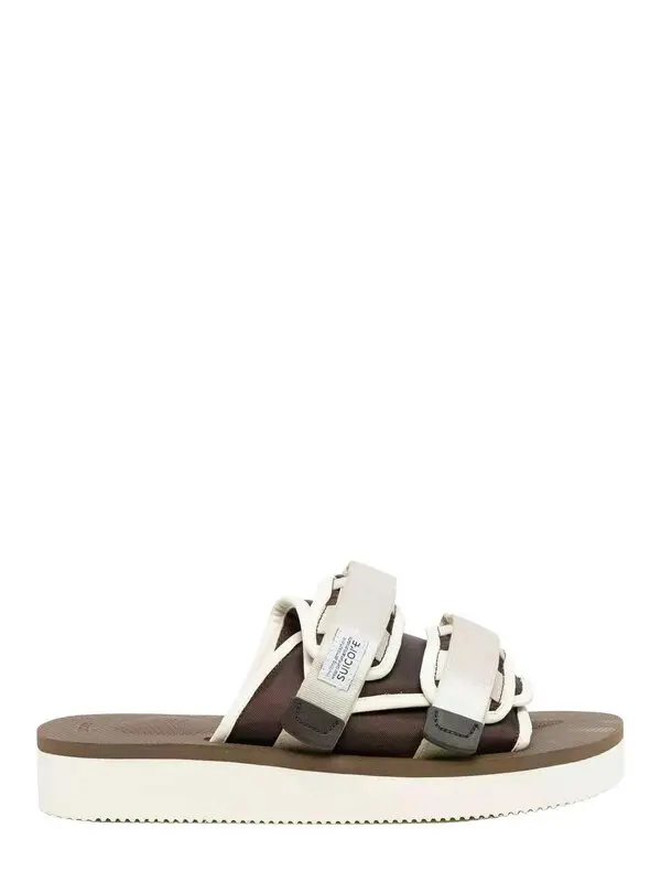 Suicoke Moto-po Touch-strap Sandals - Brown