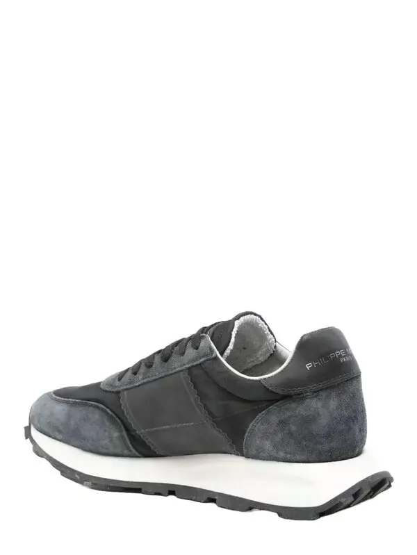 Philippe Model Tour Suede Panel Sneakers - Black