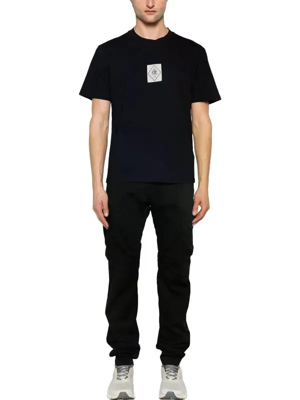 C.P. COMPANY Logo-patch T-shirt - Blue