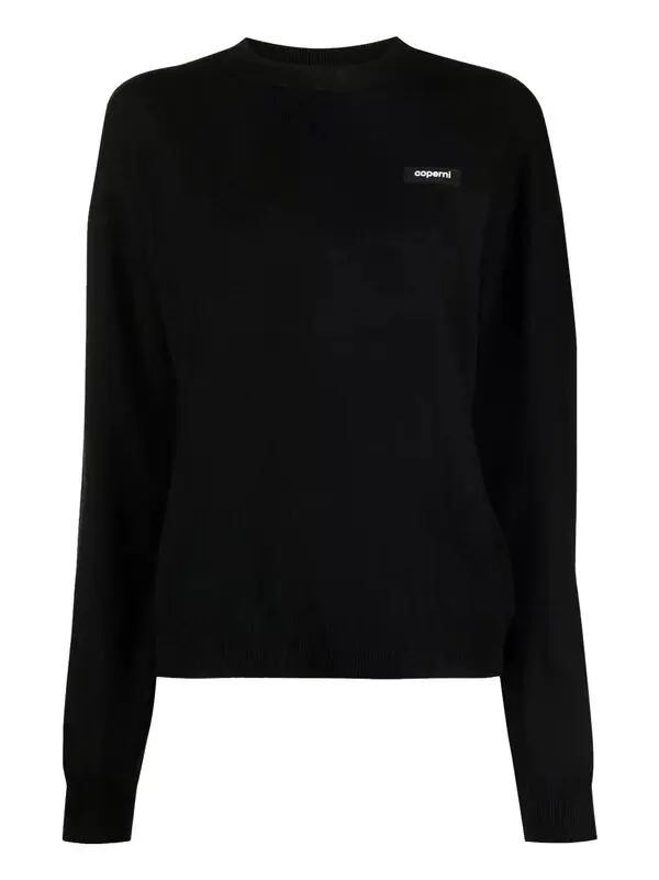 Coperni Logo-print Wool Jumper - Black