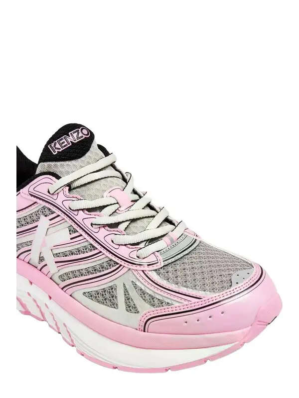 Kenzo Pace Logo Patch Sneakers - Grey