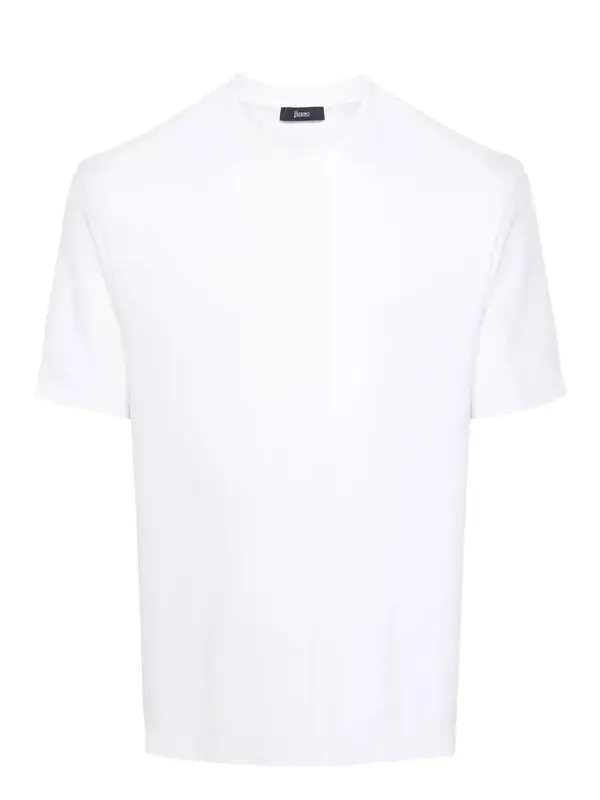 Herno Logo-plaque Cotton T-shirt - White