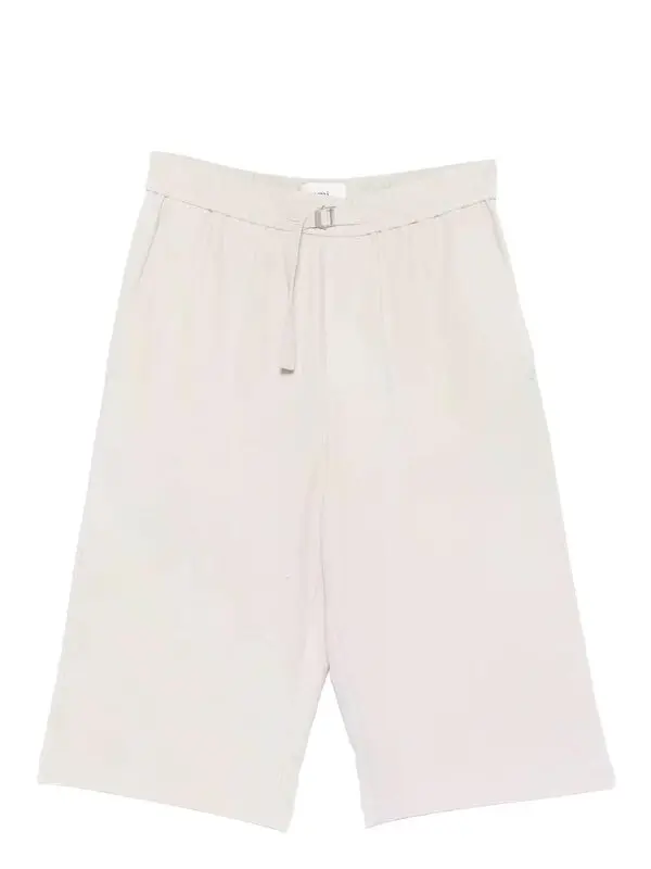 AMI Paris Logo-plaque Shorts - Neutrals