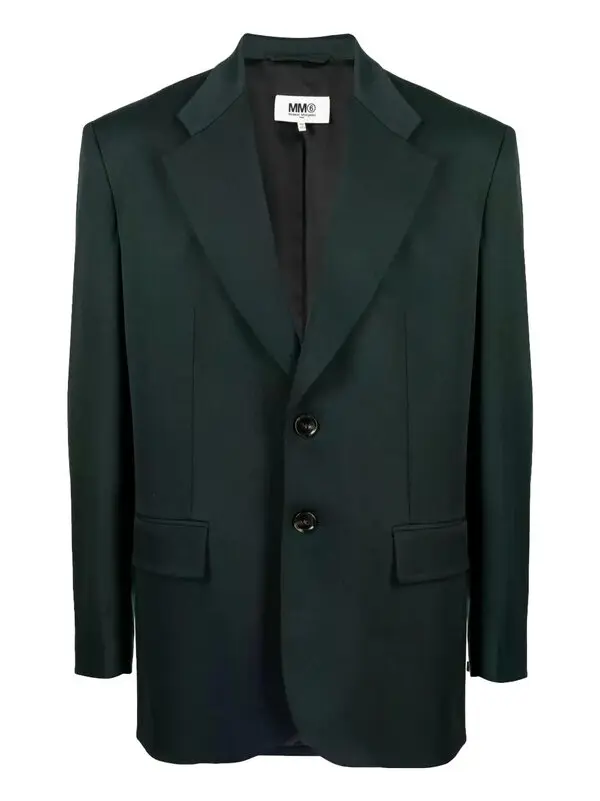 MAISON MARGIELA Single-breasted Blazer - Green