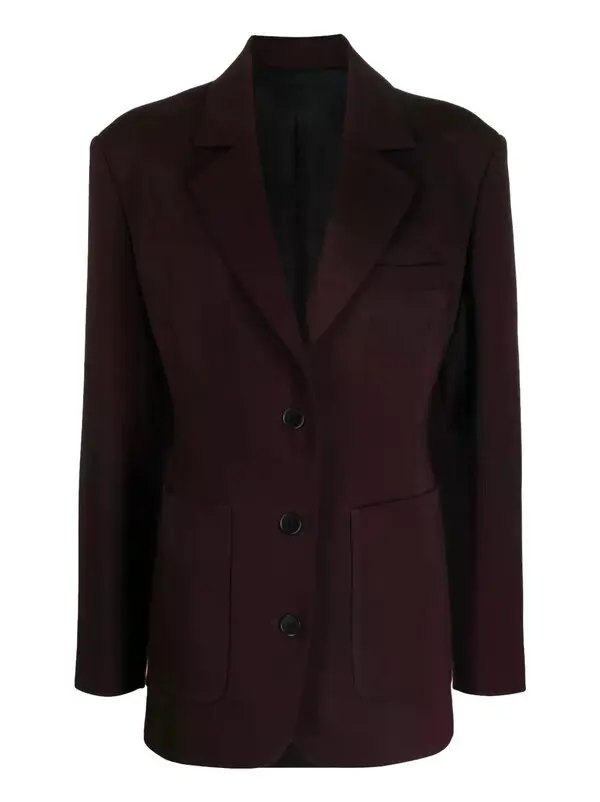 LANVIN Single-breasted Blazer - Red