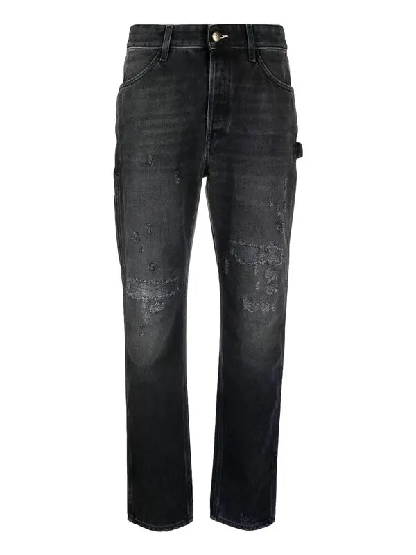 WASHINGTON DEE-CEE Farmer Distressed-effect Jeans - Black